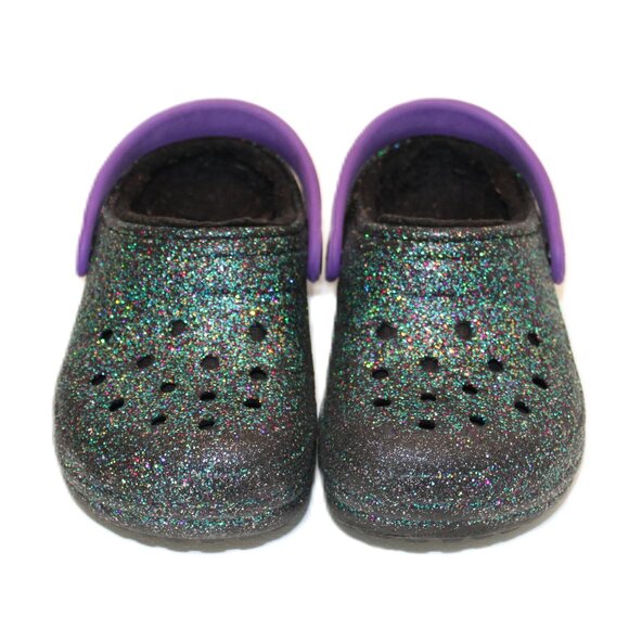 CROCS | Shoes | Crocs Purple Sparkle Lining Inside Size 8 | Poshmark